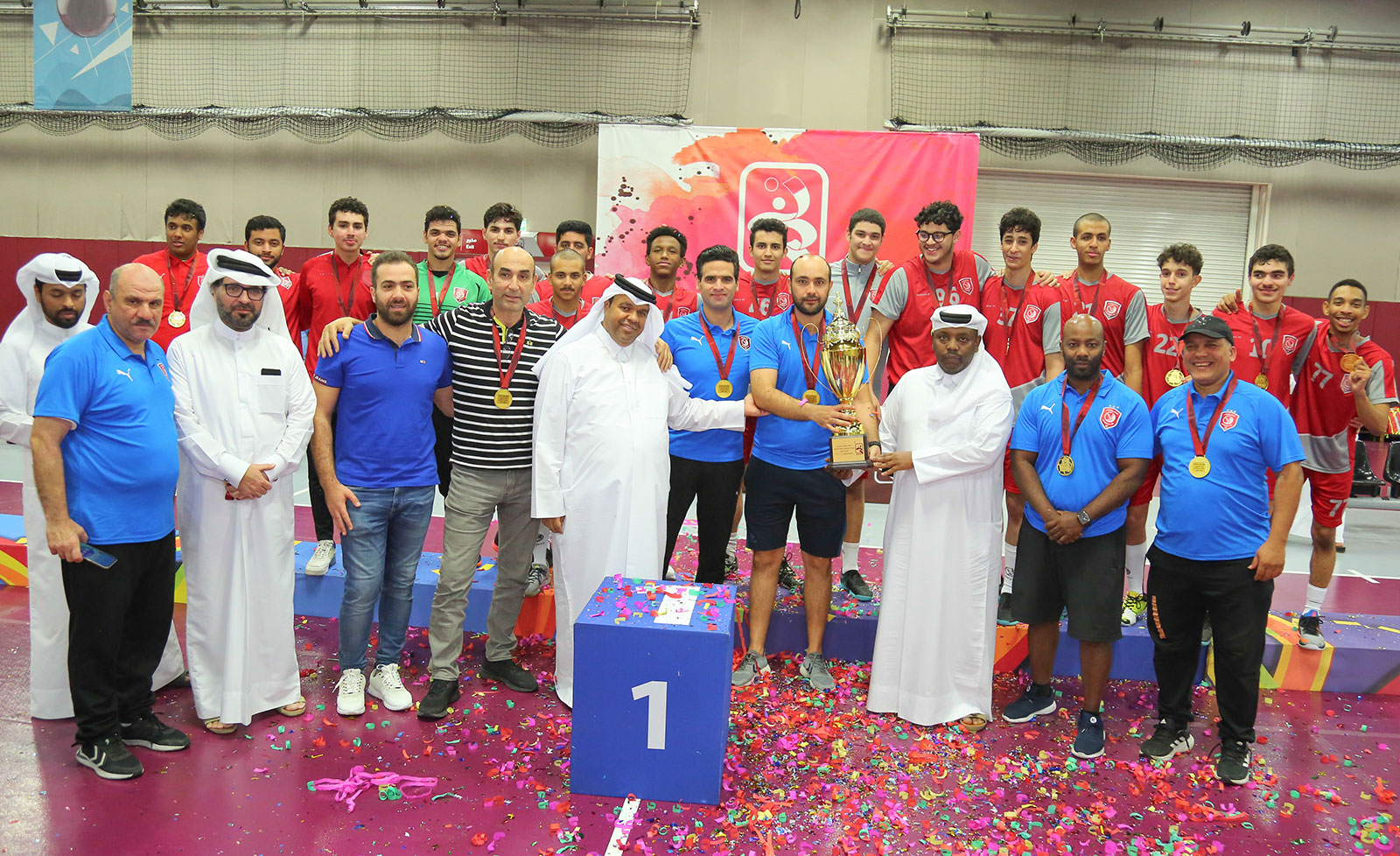 Al Duhail U18 Handball Team Champions of the Cup Competition… – Duhail ...