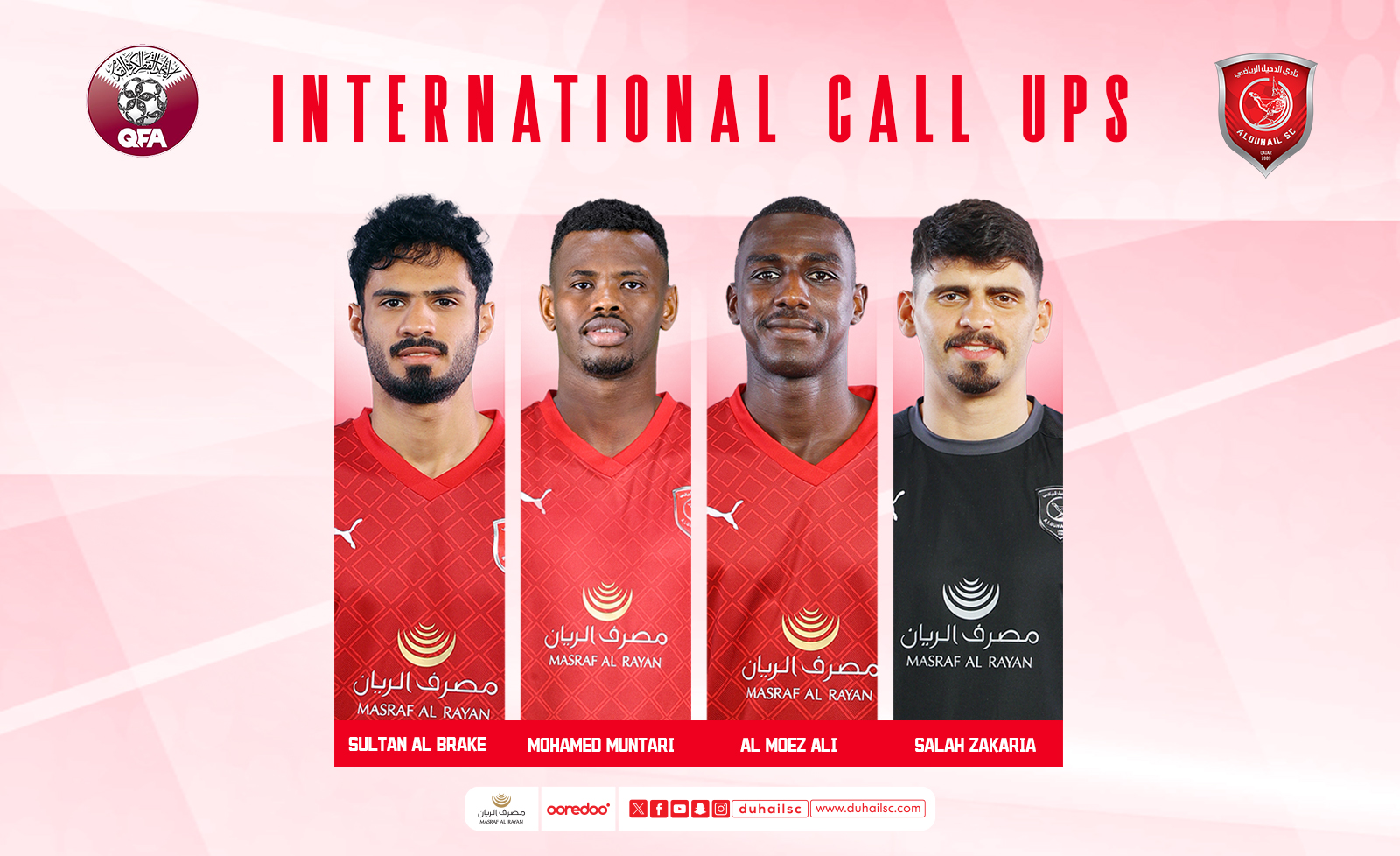 Four players in Qatar National Team Preliminary List… – Duhail Sports Club
